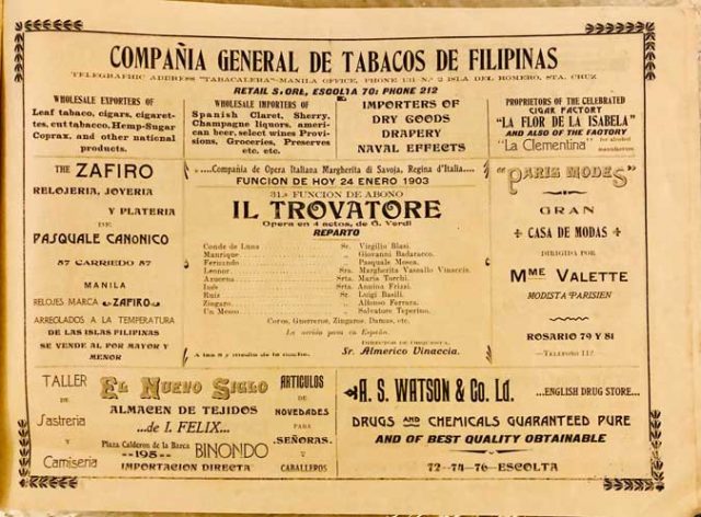When opera reigned over the Philippines - BusinessWorld Online