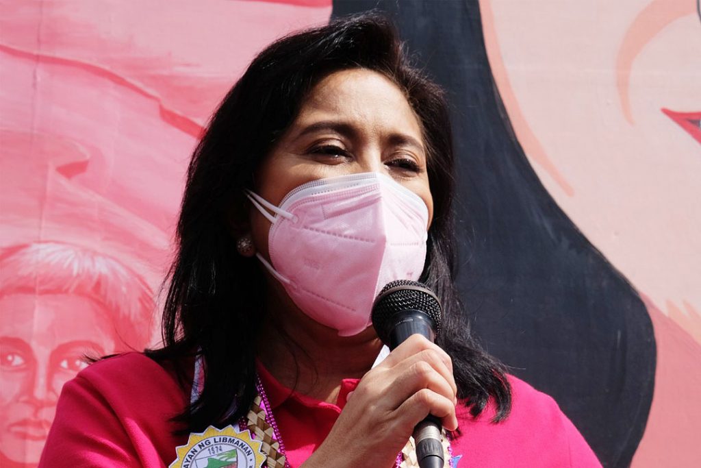 Leni pushes humanitarian movement after election defeat - BusinessWorld ...