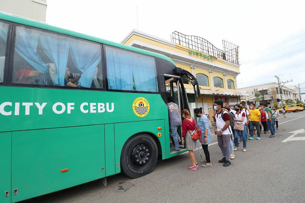 Cebu City deploys buses amid lack of public transport service providers ...