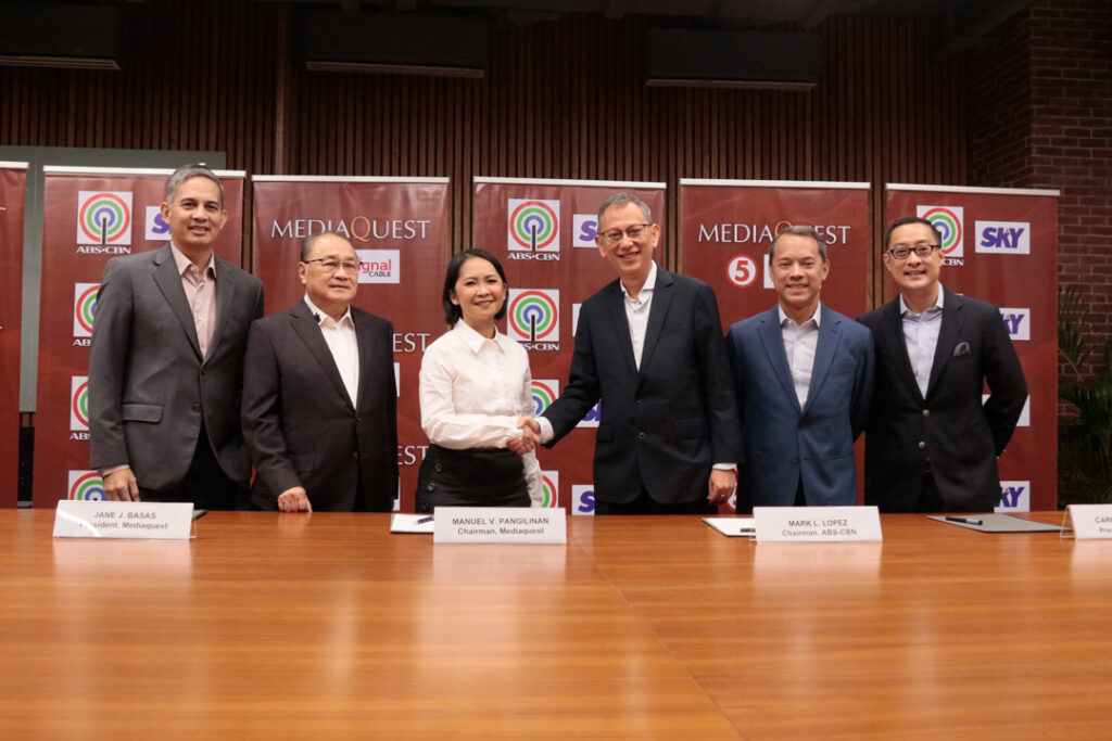 ABS-CBN, TV5 sign landmark deal that includes SkyCable - BusinessWorld ...