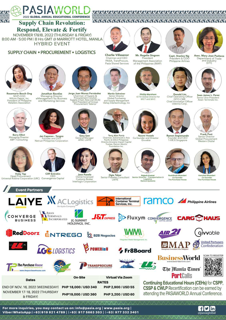 PASIA to hold PASIAWORLD 2022 Global Annual Educational Conference ...