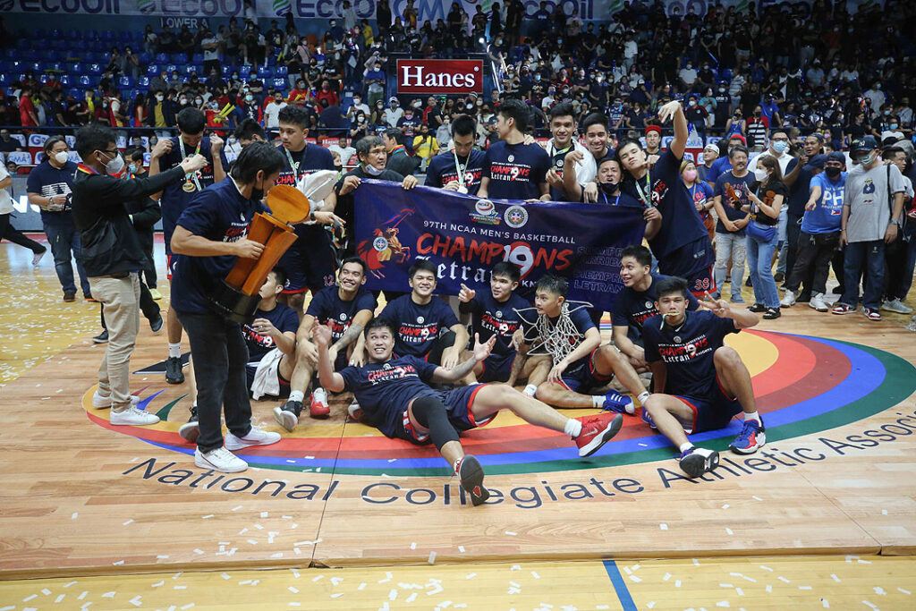 Three-peat champ Letran has five graduating stars - BusinessWorld Online