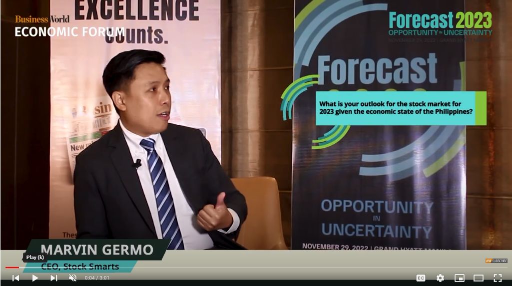 Marvin Germo talks about his outlook for the stock market 2023 | BusinessWorld Economic Forum ...