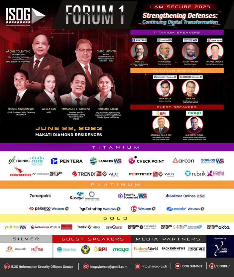 ISOG I AM SECURE 2023 Forum empowers cybersecurity professionals to ...