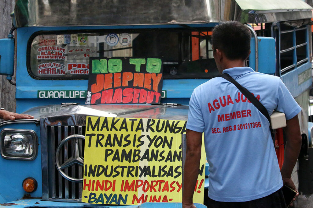 Jeepney drivers on strike even on Christmas - BusinessWorld Online