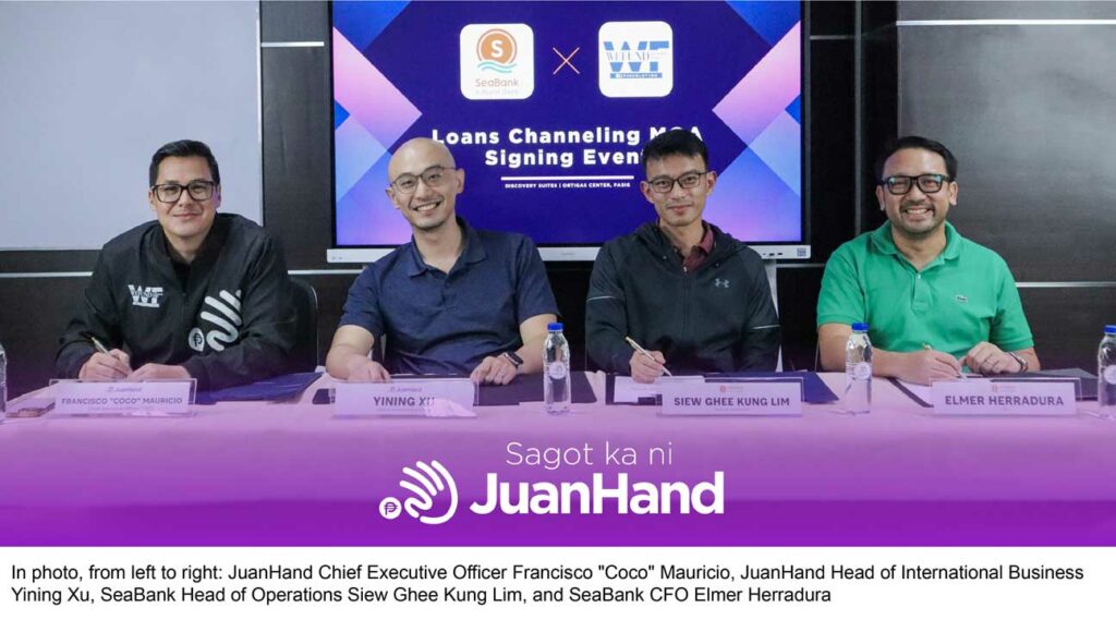 JuanHand partners with SeaBank to pioneer Loans Channeling Financing in ...