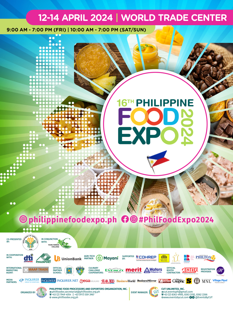 Feast of flavors: 16th Philippine Food Expo returns this April 2024 - BusinessWorld Online