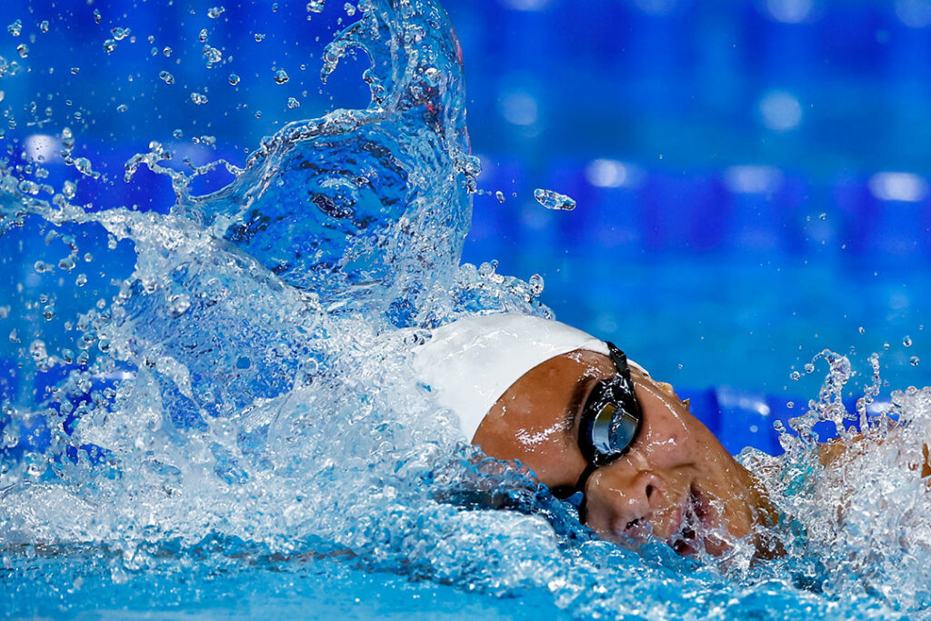 Sanchez wins the 50-meter freestyle gold at international swim meet in ...