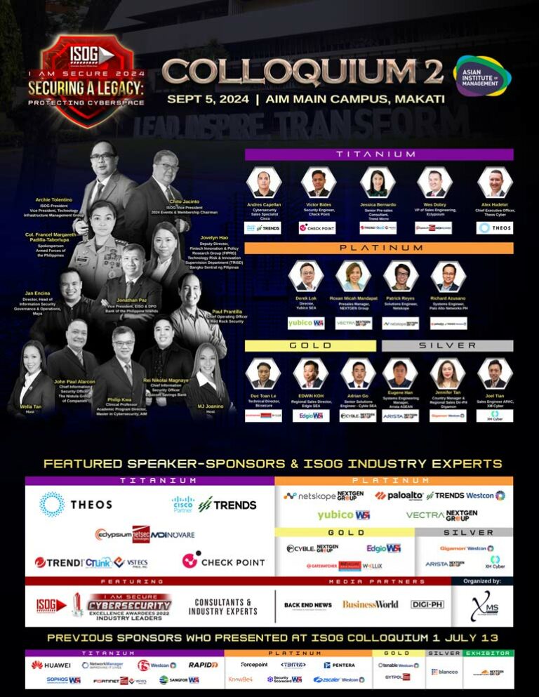 ISOG holds 2nd Colloquium 2024: An In-Depth Exploration of AI and ...