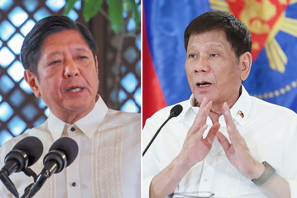 Marcos ratings plunge after Duterte arrest - BusinessWorld Online