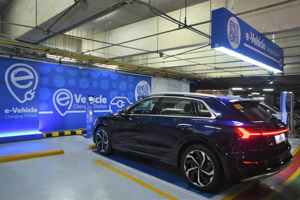 SM Prime deploys 131 EV charging stations, targets 50 more by year-end - BusinessWorld Online